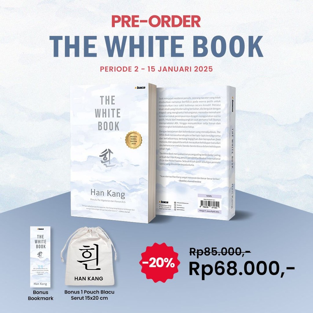 Jual Buku Fiksi The White Book oleh Han Kang - Baca | Shopee Indonesia