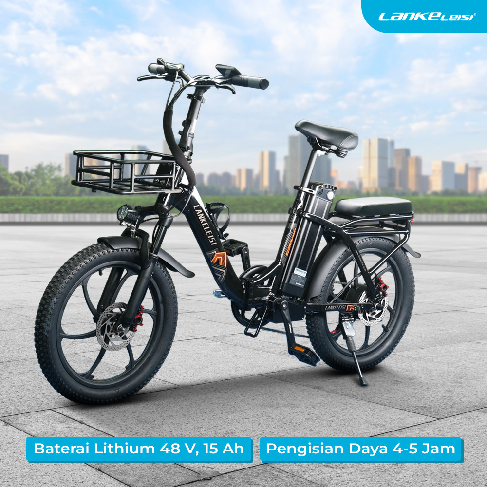 Jual Lankeleisi Sepeda Listrik Bike Moped 48V 15Ah 500W - S20 Pro ...