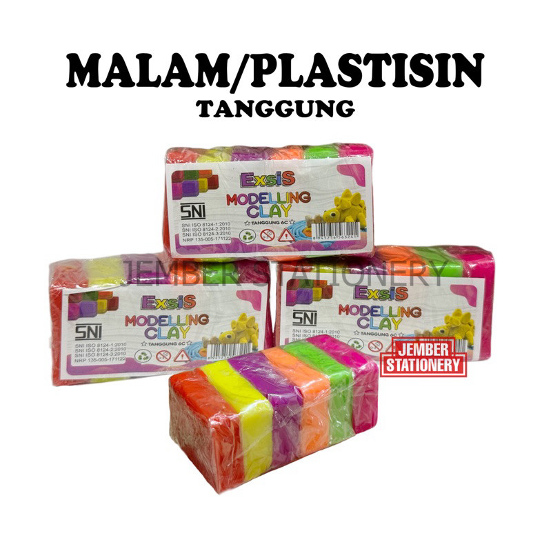 Jual Malam | Plastisin 6Warna Tanggung | Shopee Indonesia