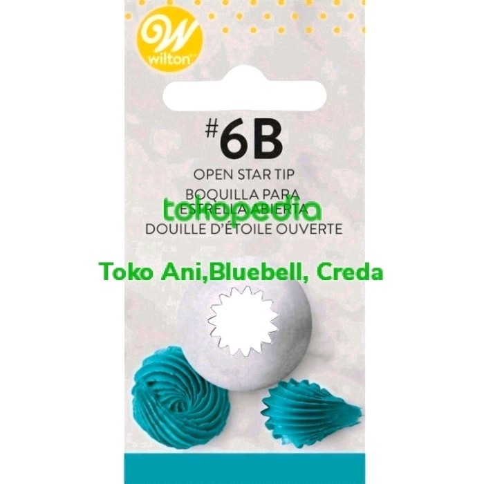 Jual Wilton open star tips # 6B carded / Wilton spuit bintang no. 6B ...