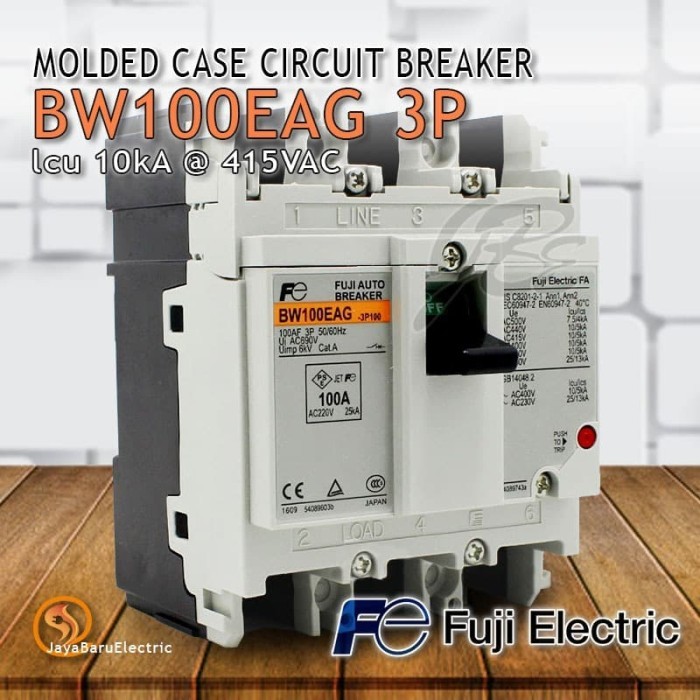 Jual CIRCUIT MCCB FUJI BW100 BW100EAG BW100-EAG 3P 75A 100A | Shopee ...