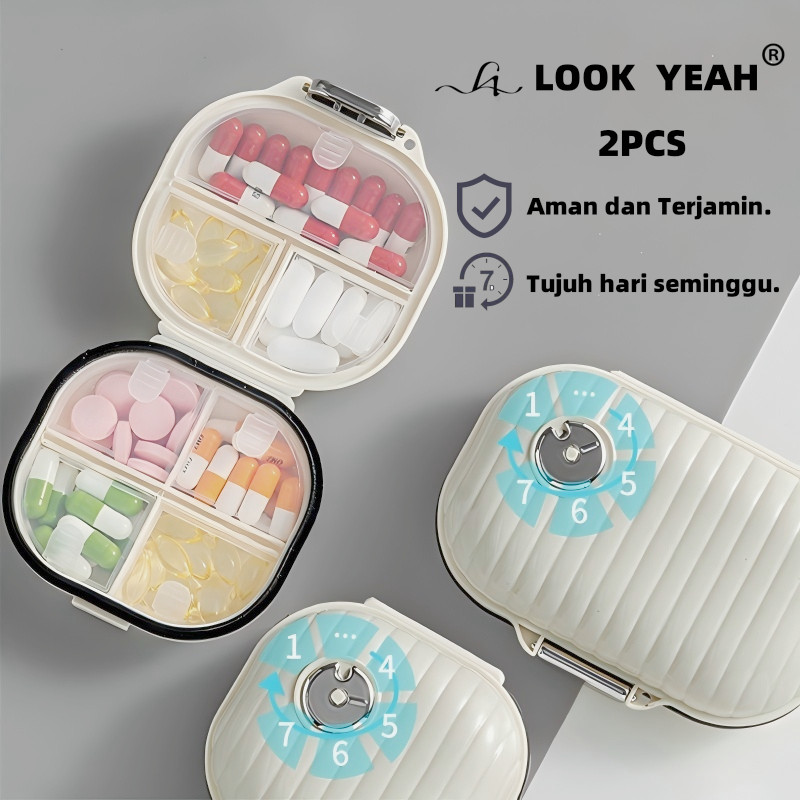 Jual Tempat Obat Mini Kotak Pil Tahan Air Portabel Untuk Penggunaan ...