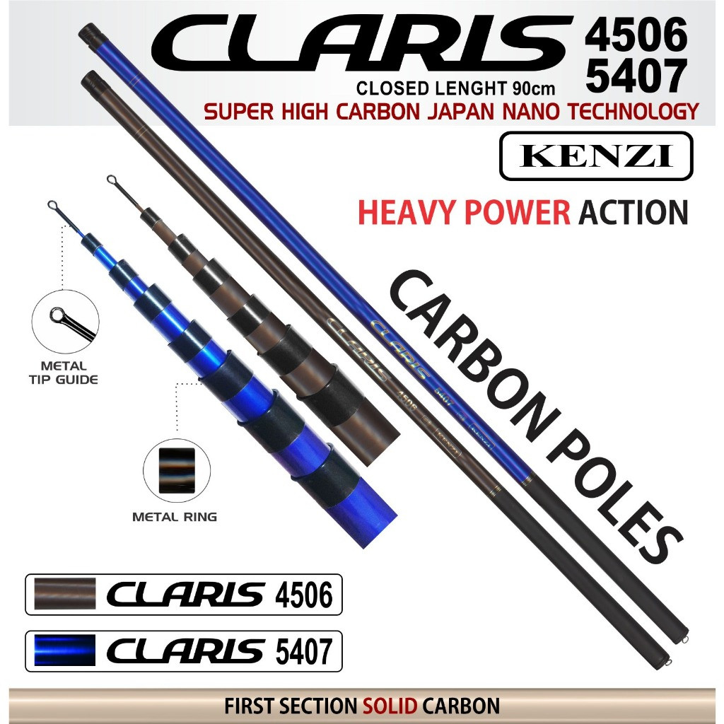 Jual TEGEK KENZI CLARIS 4506 - Joran Stik Pancing | Shopee Indonesia