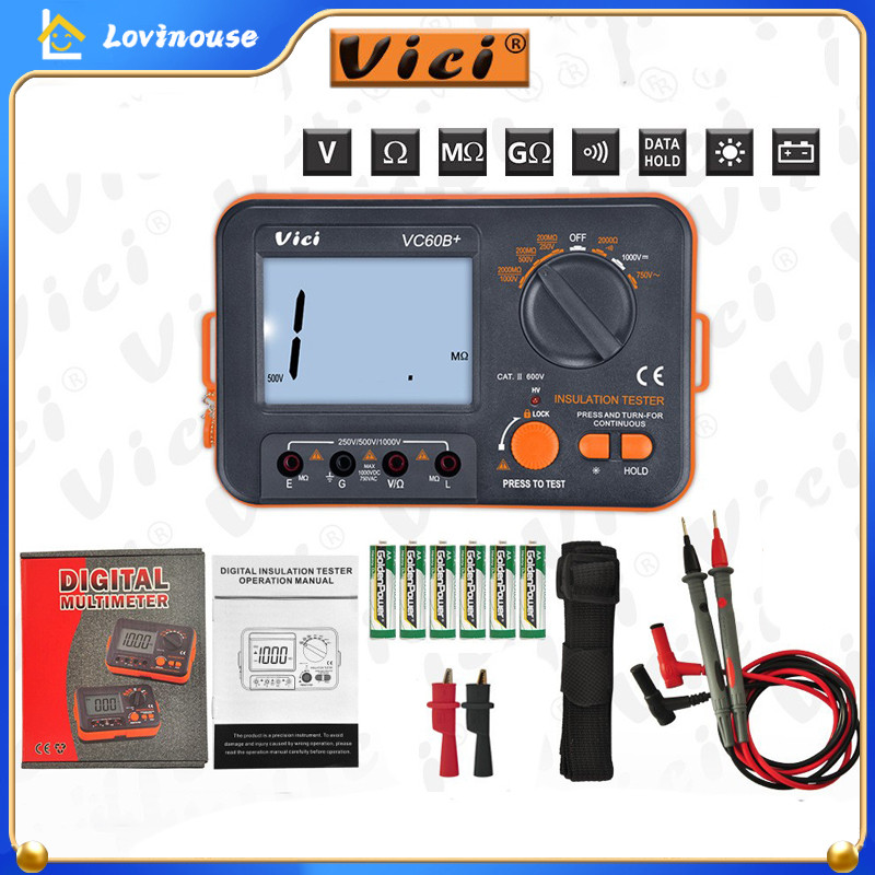 Jual Menjual Dengan Kerugian Vici VC60B+ Digital Insulation Resistance ...