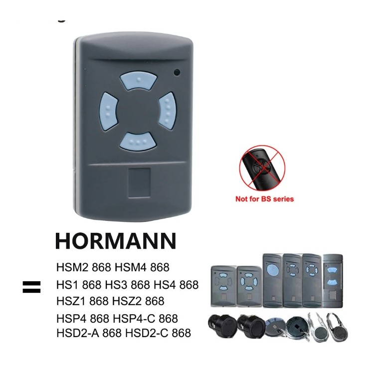 Jual 868MHz Hormann Garage Door Remote Control 4-Button Gate Opener ...