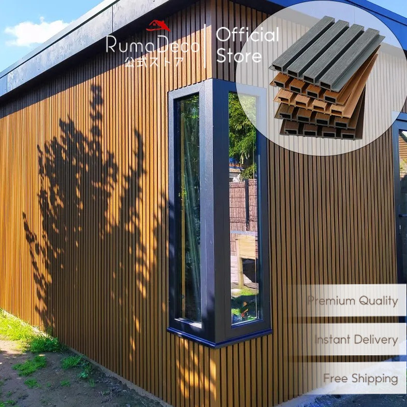 Jual 「 RUMADECO 」 Wall Cladding WPC Wood Panel Outdoor | Kisi Kisi Wall ...
