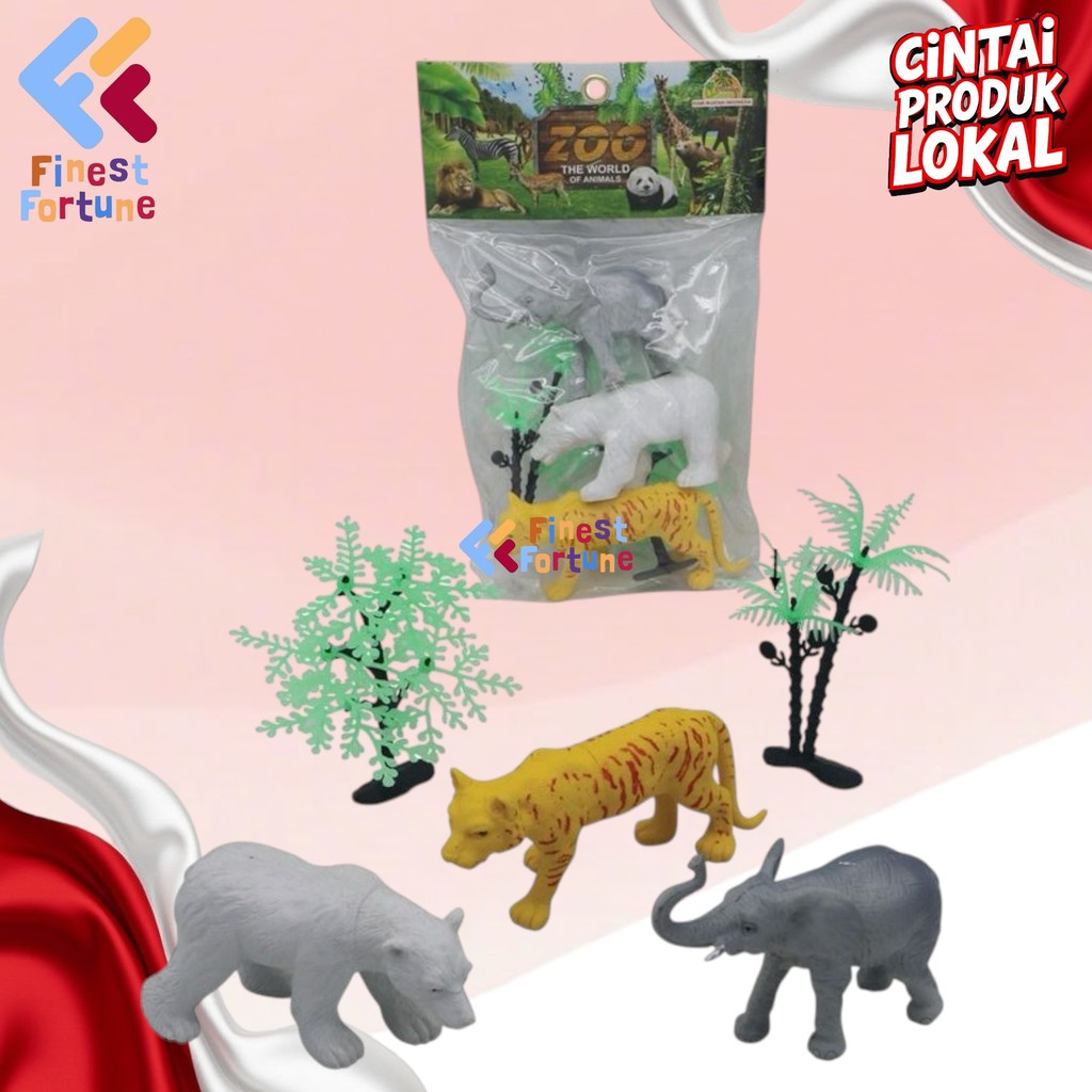 Jual MAINAN ANAK FIGURE HEWAN ZOO THE WORLD OF ANIMALS (OCEAN TOYS ...