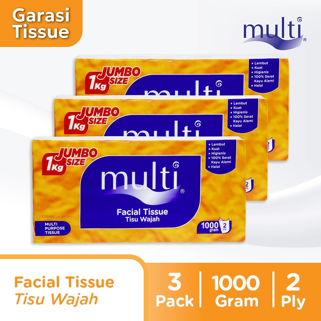 Jual ARKAMANISHOP 3 Pack Tissue Multi Facial 1000 Gram ( 1 KG ) JUMBO ...
