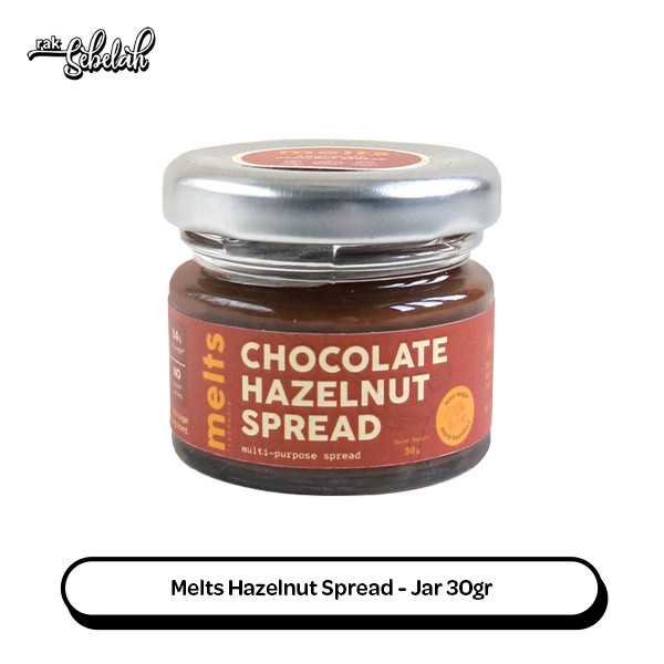 Jual Melts Chocolate Hazelnut Spread 30g - Selai Roti Cokelat Plant ...