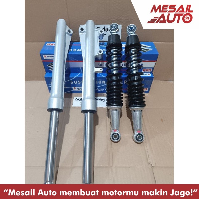 Jual Paket As Shock Tabung Depan+Shockbreaker Belakang Suzuki Smash New ...