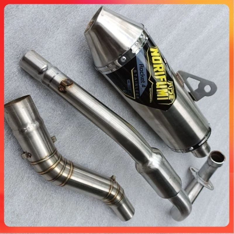 Jual canister pipe Norifumi Rocket 4 ท่อไอเสียมอเตอร์ for xrm 110 xrm ...