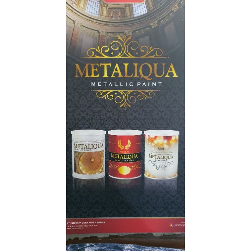 Jual CAT EMAS METALIK METALIQUA METALLIC LIS LIST GYPSUM GIPSUM PLAFON ...