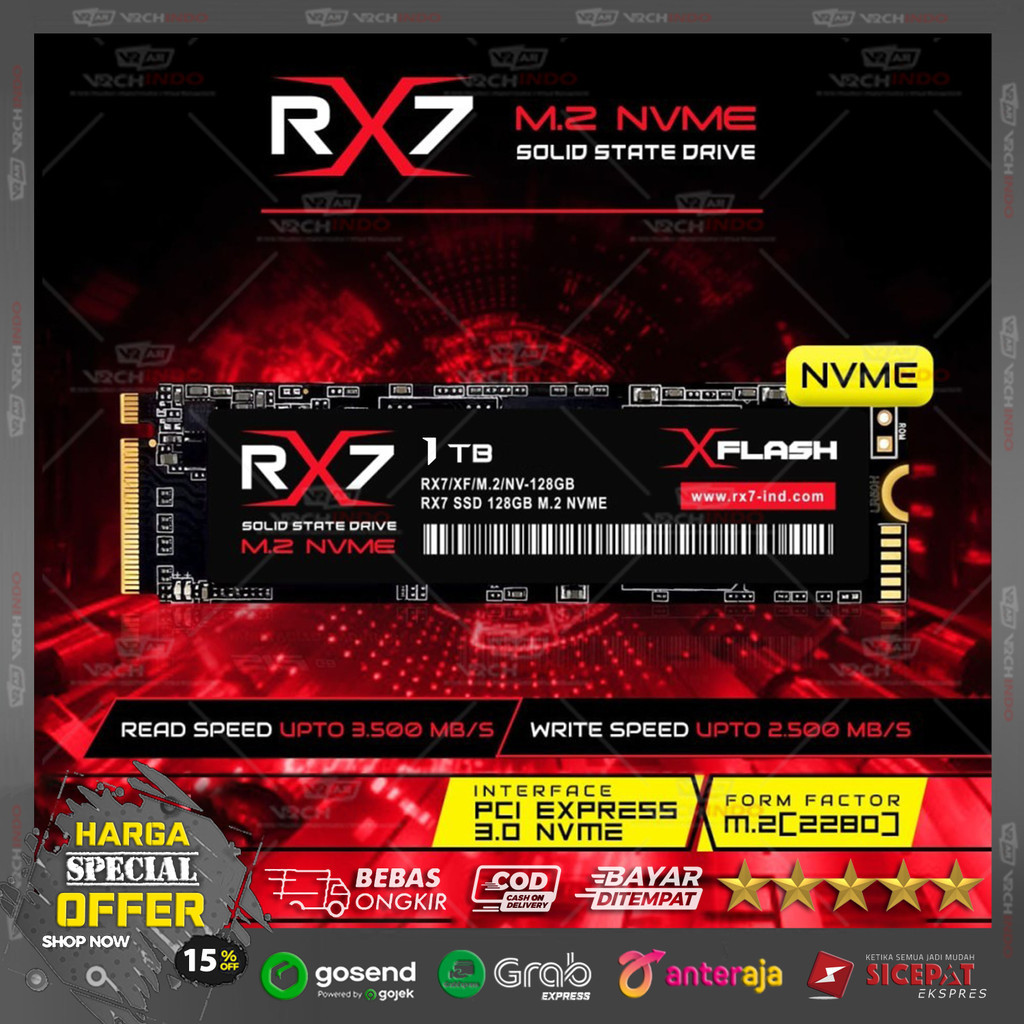 Jual SSD NVMe M2 RX7 1TB XFlash - SSD NVME M.2 RX7 X-Flash 1 TB Gen3 X4 ...