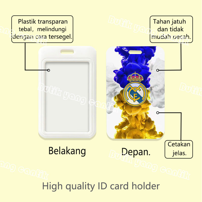 Jual ID CARD HOLDER,Tempat Kartu Real Madrid, Cocok untuk Kantor ...