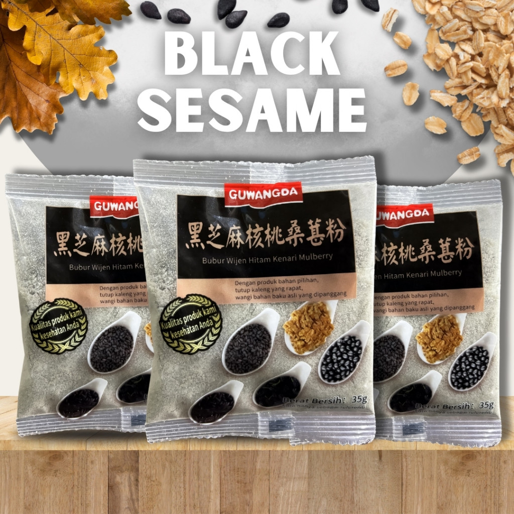 Jual Oufen Lotus Root Powder - Sachet Kemasan Black Sesame (35g ...