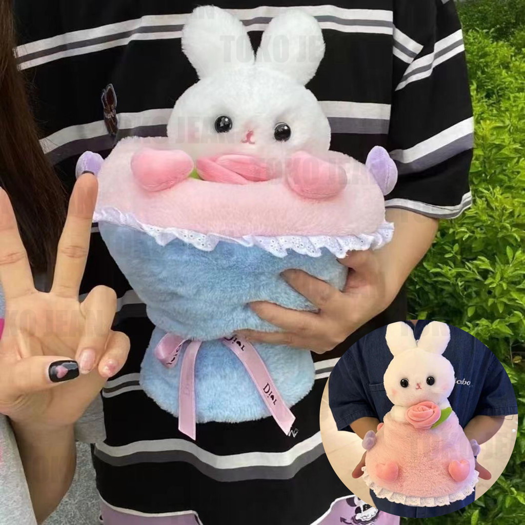 Jual Valentine Day Couple Gift Boneka Bunny Kelinci Bouquet Kuromi ...