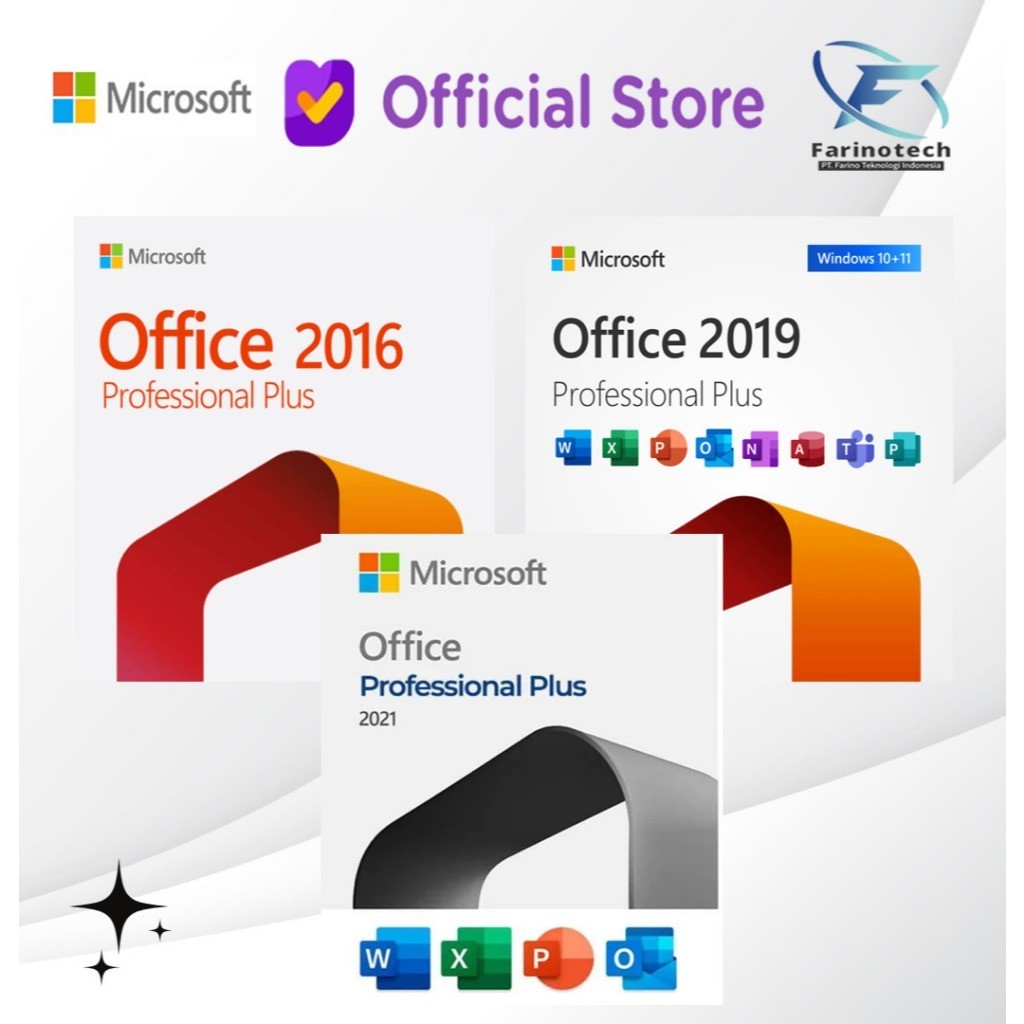 Jual Microsoft Office 2021 2019 2016 Professional Plus Original License ...