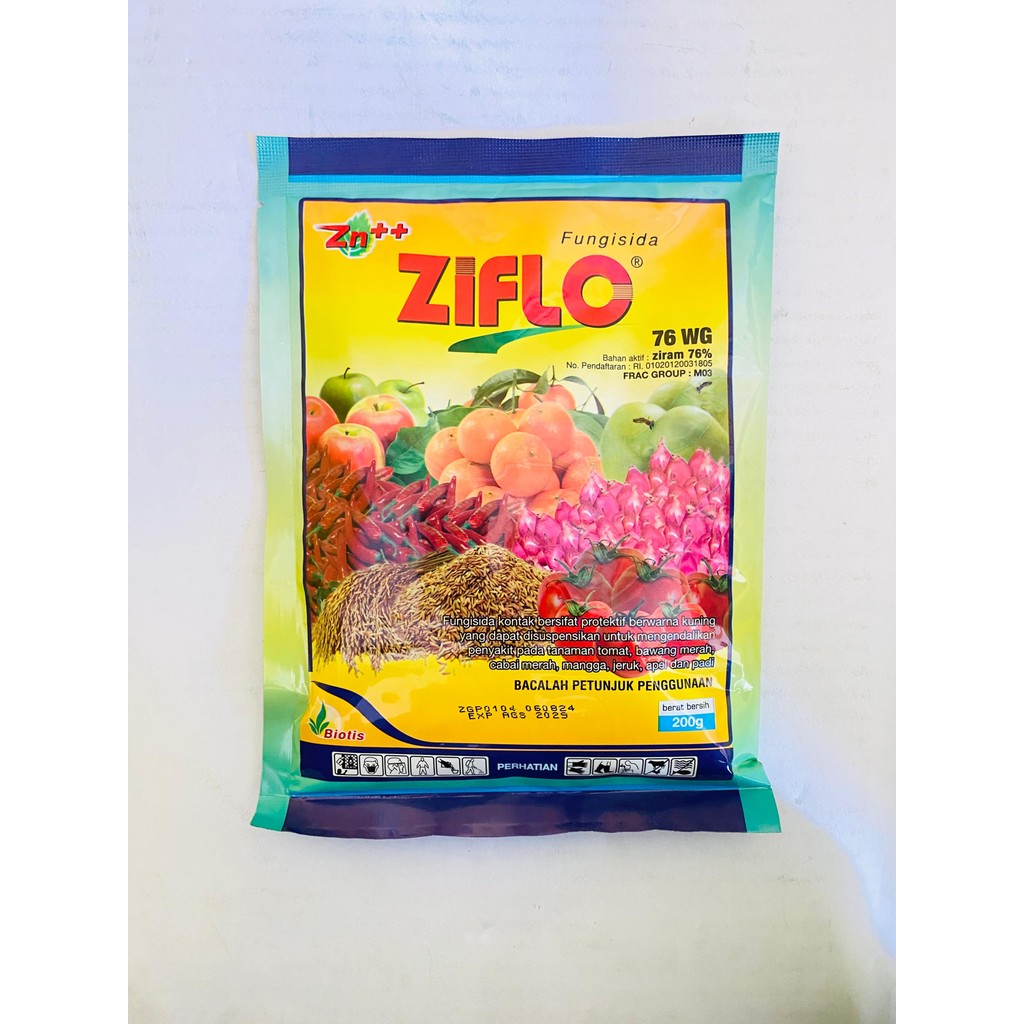 Jual ZIFLO 76wg Fungisida ziram 76% pengendali bercak daun dari BIOTIS ...