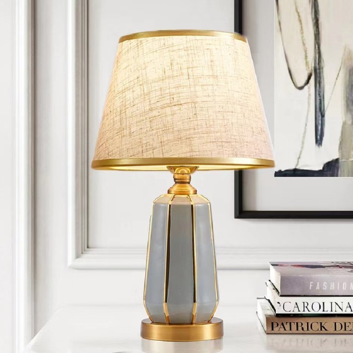 Jual Lampu Meja Modern Table Bedside Lamp Tinggi 48cm Model Minimalis ...