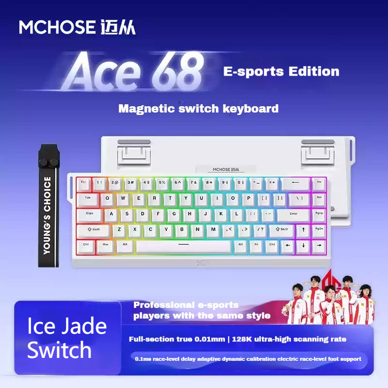 Jual Mchose Ace68 Pro Mechanical Keyboard Rt0.01 8k Wired Magnetic ...