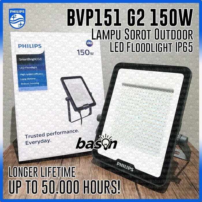 Jual PHILIPS BVP151 150W LED Flood Light G2 IP65 - Lampu Sorot Outdoor ...