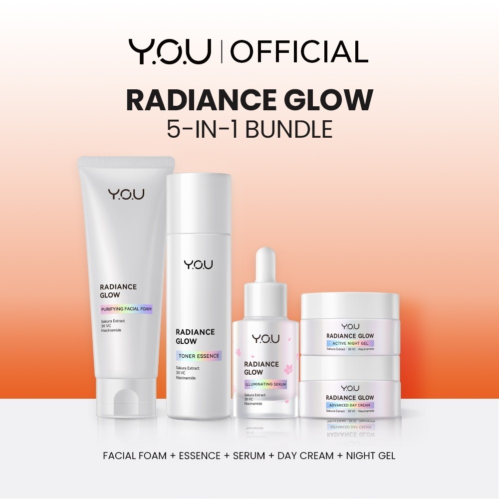 Jual YOU Radiance Glow Bundle 5-in-1 Complete Set Serum Essence ...