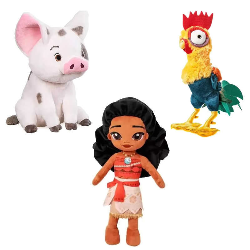 Jual 30cm Disney Movie TV Moana Pet Pig Pua Maui Heihei Stuffed Animals ...
