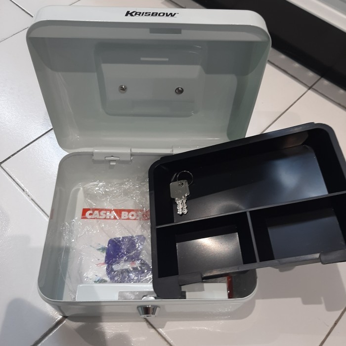 Jual cash box safety box brangkas krisbow 20cm | Shopee Indonesia