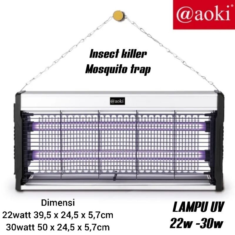 Jual UH67YH Aoki Insect Killer Pest Control UV light Lampu Perangkap Nyamuk Elektrik / Lalat ...
