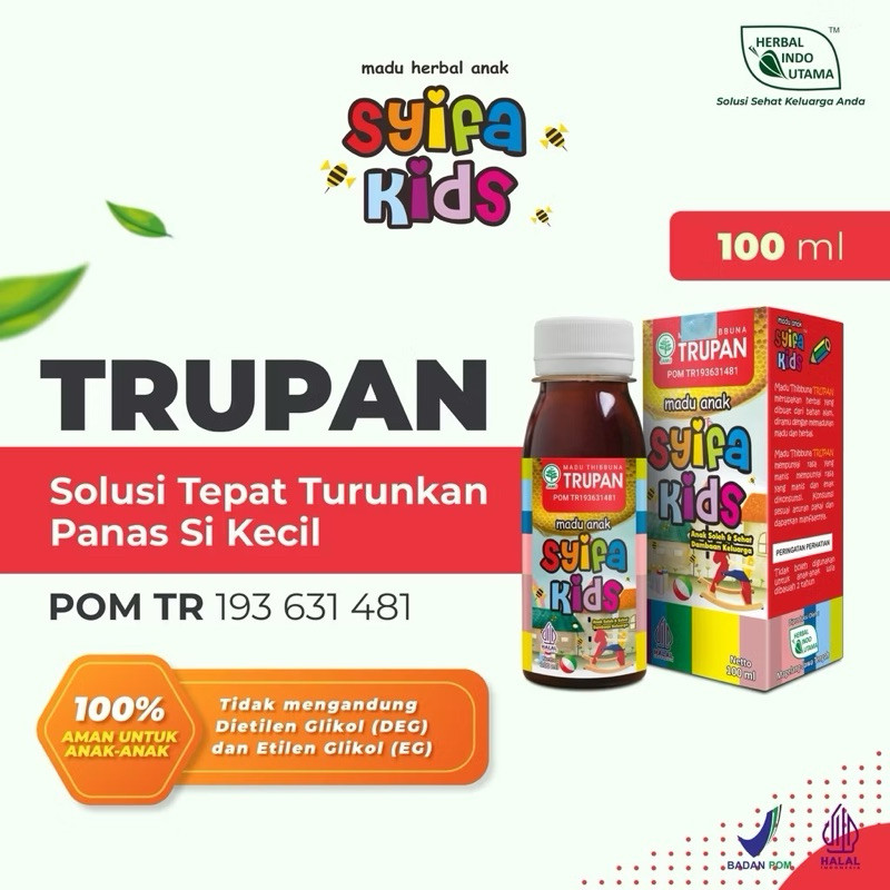 Jual Syifa Kids Trupan Madu Turun Panas Anak Obati Demam dan Turunkan ...
