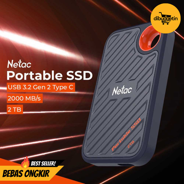 Jual Netac ZX20 Portable SSD 2000MB/s USB 3.2 Gen 2 Type C - NT01ZX20 ...