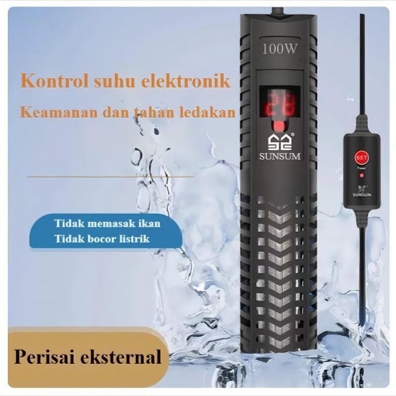 Jual Pemanas Akuarium Ikan Hias Kontrol Suhu Akuarium Pemanas Air ...