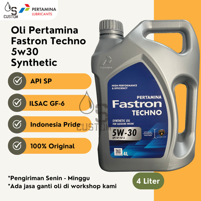 Jual Oli Pertamina Fastron Techno 5w30 Full Synthetic 4L 4 Liter ...