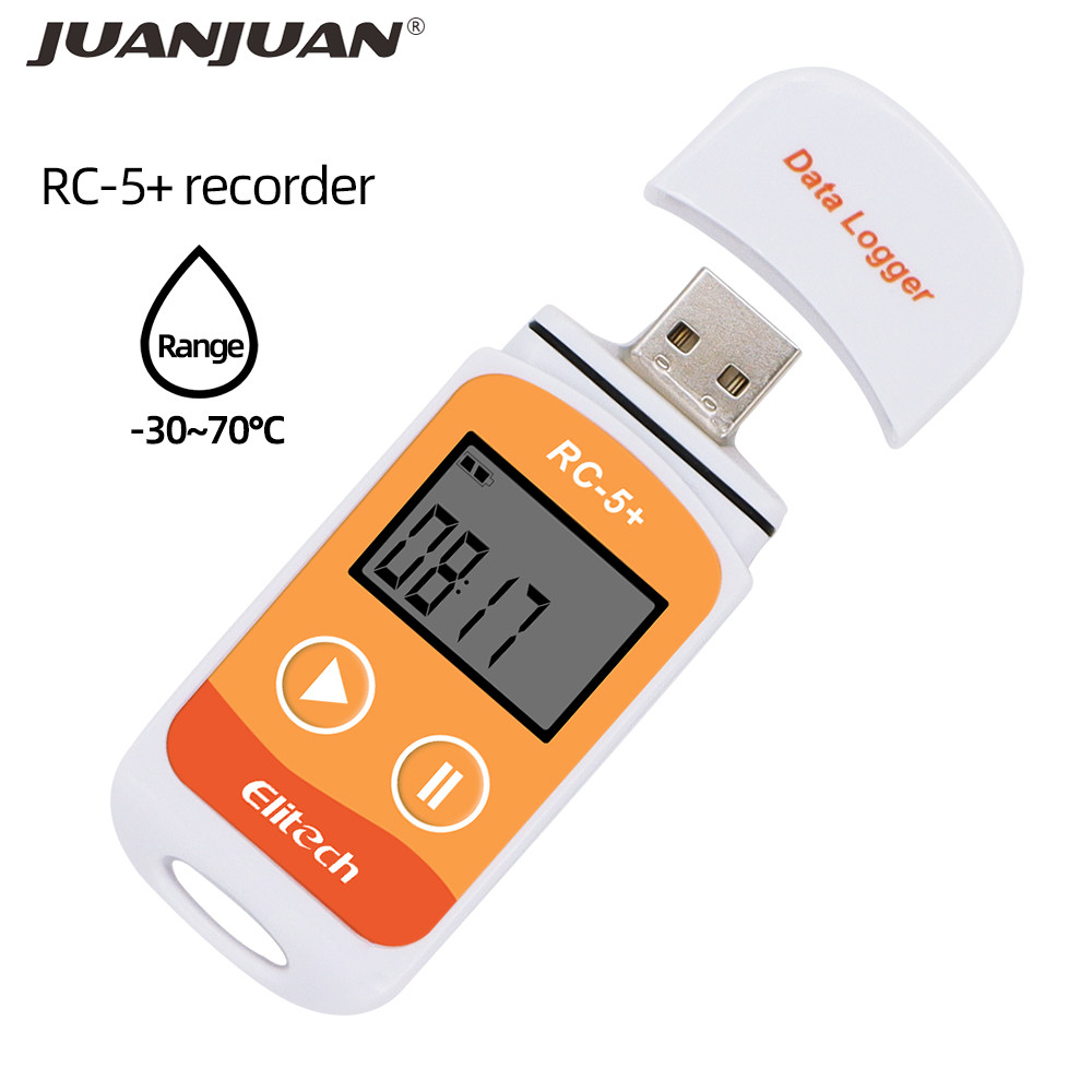 Jual Elitech RC-5+ USB Data Logger Recorder PDF Reusable Temperature ...