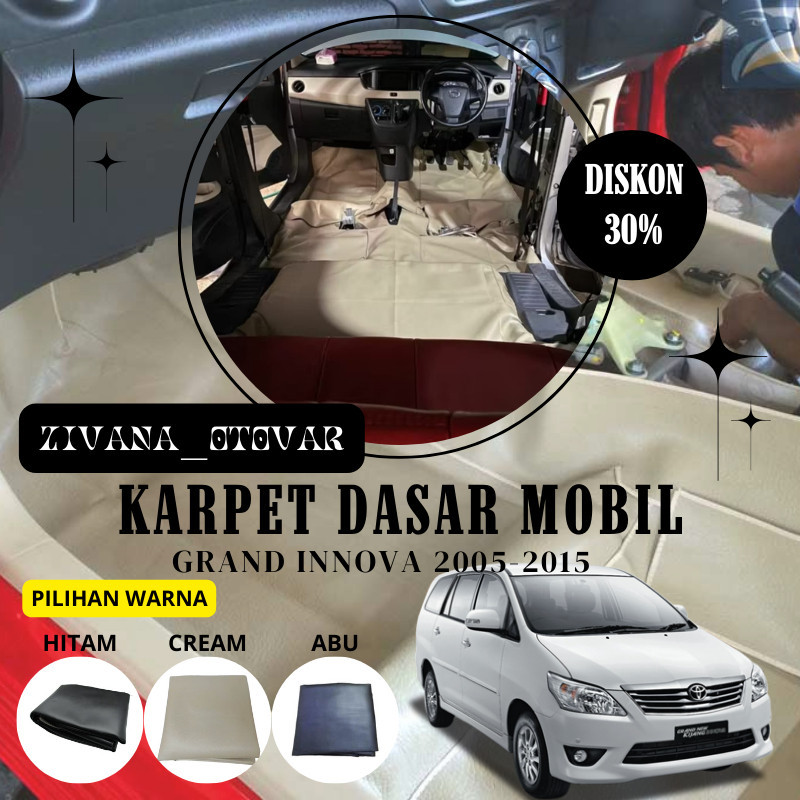 Jual Karpet Dasar Lantai Mobil Super Peredam Kijang Innova 2005-2015 | Shopee Indonesia