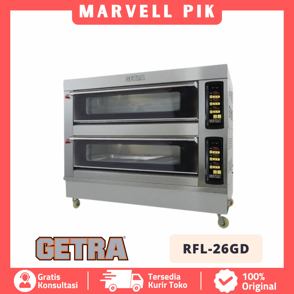 Jual Oven 2 Deck 6 Tray Getra Rfl 26Gd Oven Gas Roti Kue Garansi Resmi ...