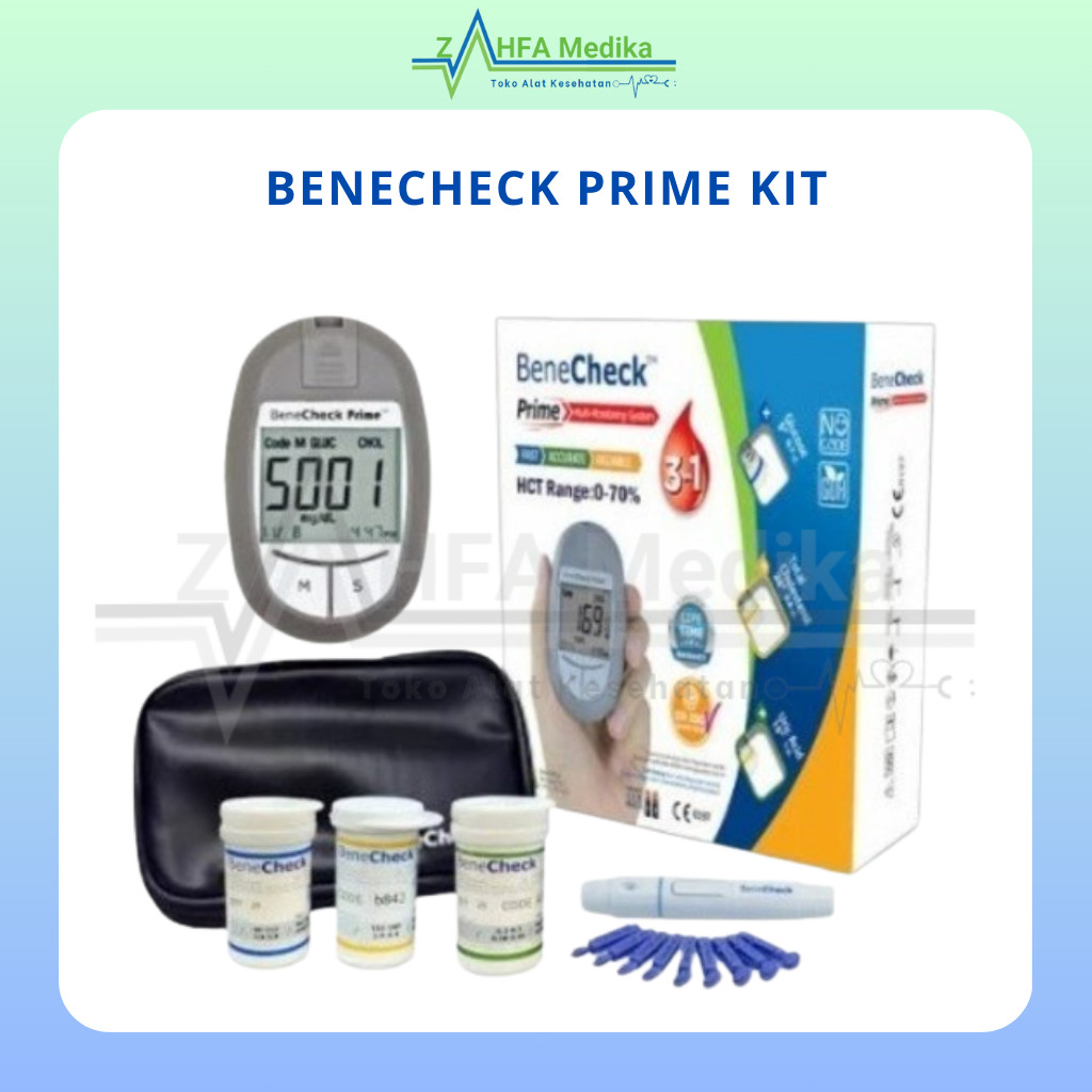 Jual Alat Lengkap GCU Benecheck Prime KIT 3in1 GUla Glucose Asam Urat ...