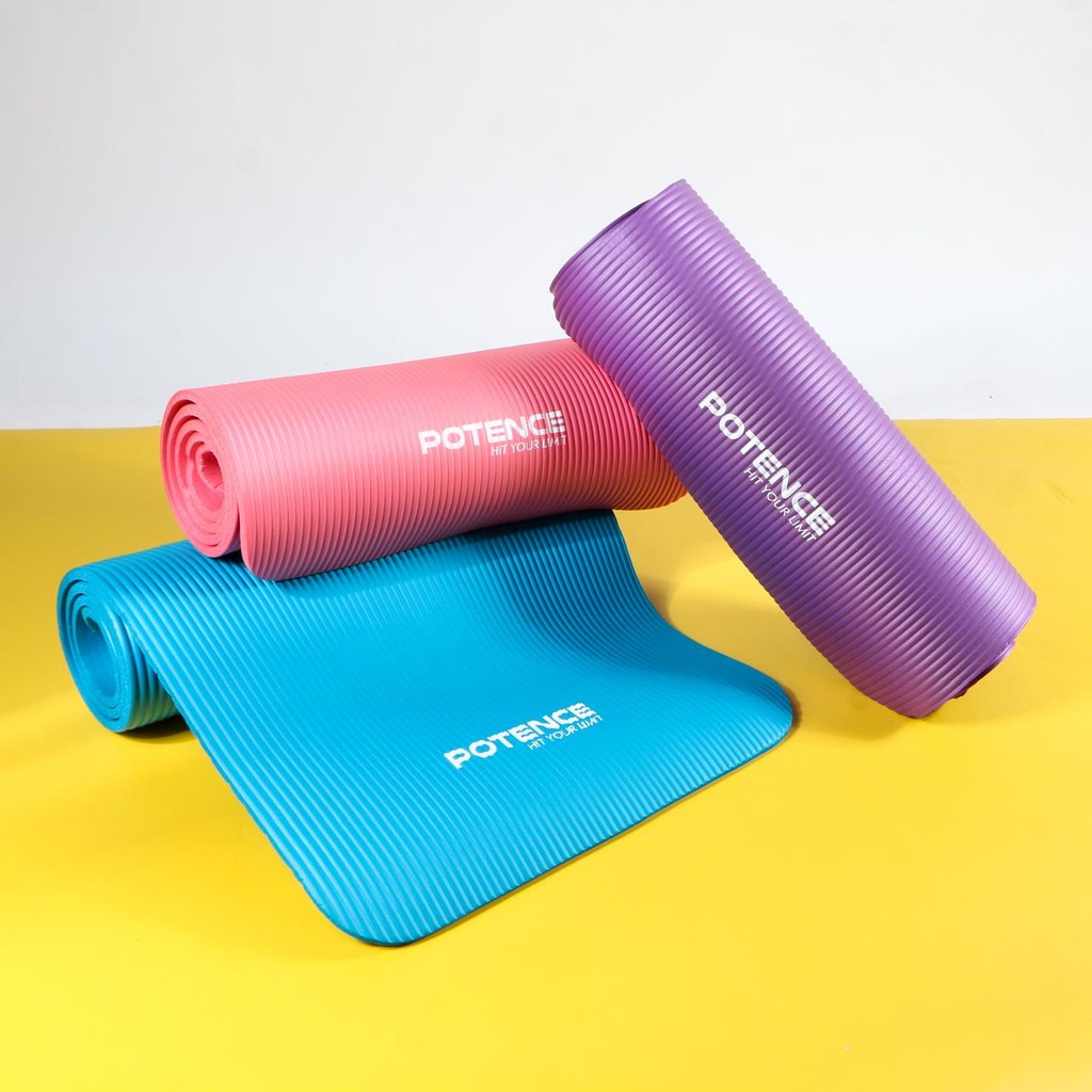 Jual POTENCE MATRAS YOGA MAT 8 MM MATRAS OLAHRAGA NBR MATRAS YOGA ANTI ...