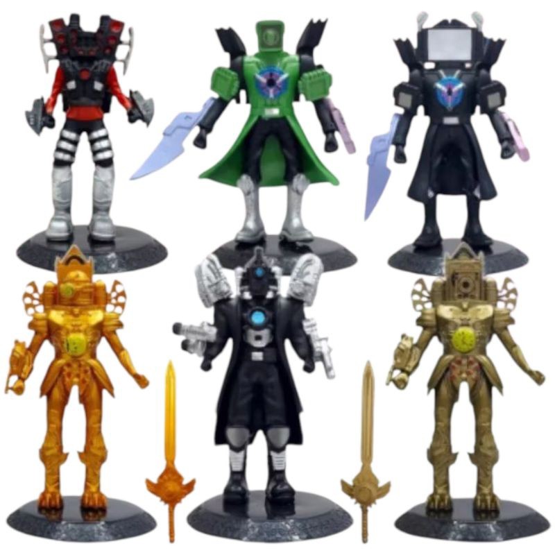 Jual Action Figure Anime Skibidi Toilet Titan Tvman SpeakerMan ClockMan ...