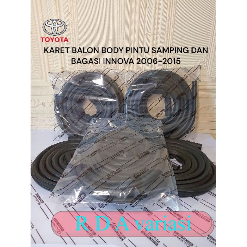 Jual KARET BODY PEREDAM PINTU SAMPING PINTU BAGASI TOYOTA INNOVA 2006 ...