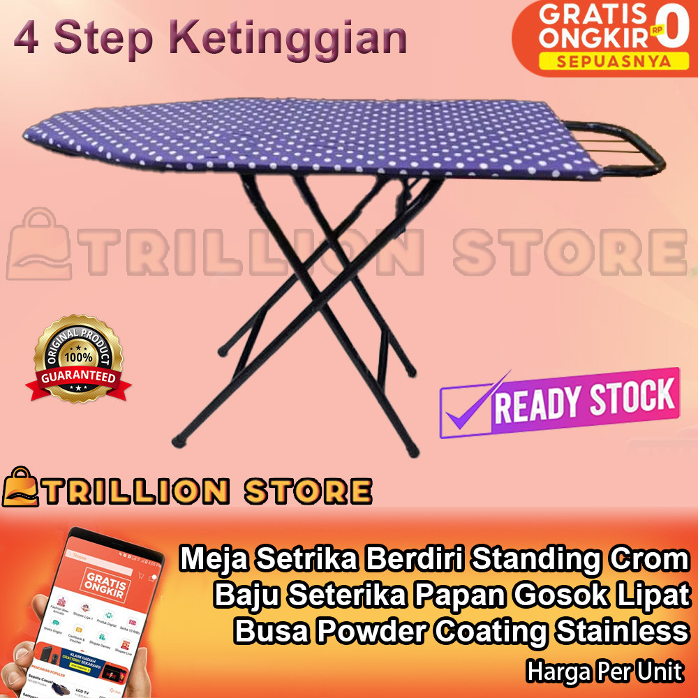 Jual Meja Setrika Berdiri Standing Gosokan Baju Seterika Papan Gosok ...