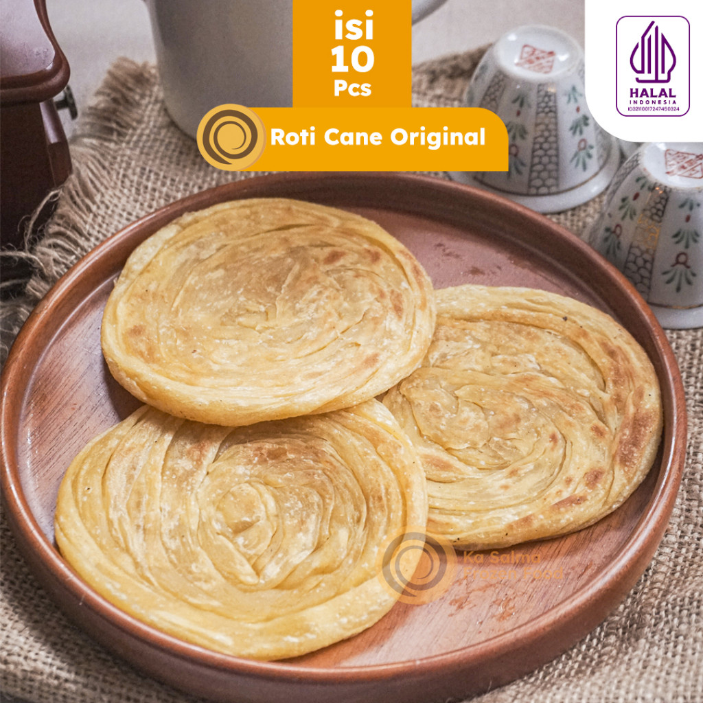 Jual [ISI 10] Roti Cane Original Isi 10 Pcs / Roti Canai / Roti Maryam ...