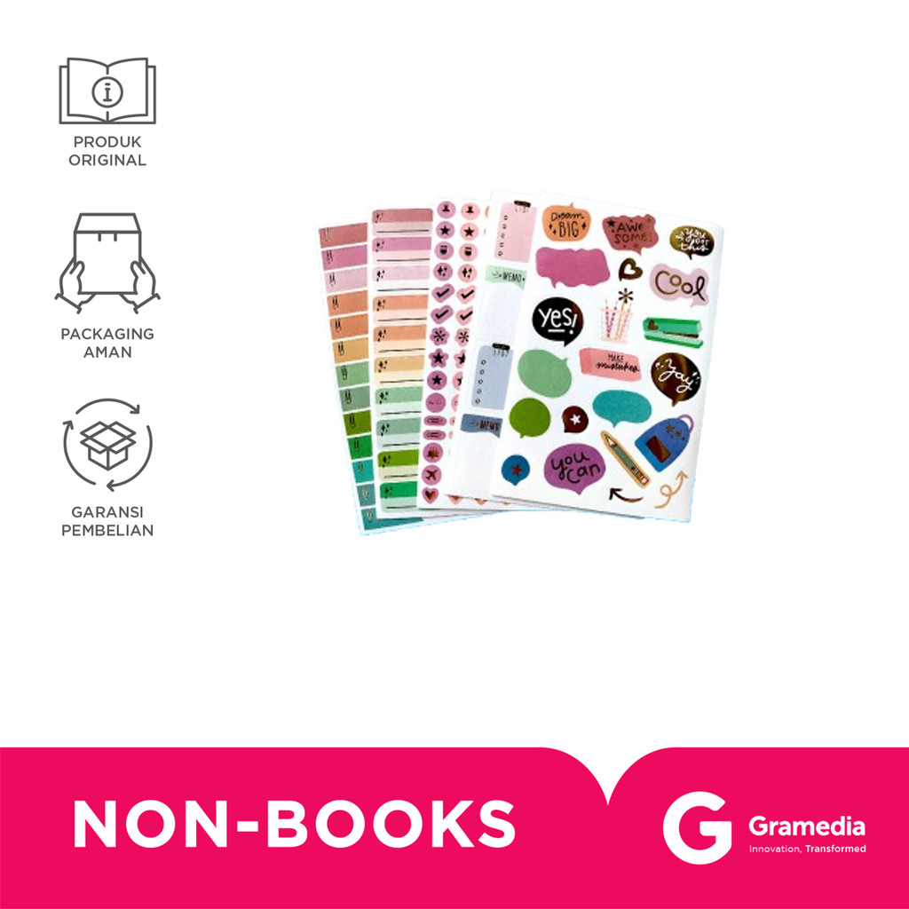 Jual Books & Bind Organized Sticker & Label Sheets | Shopee Indonesia