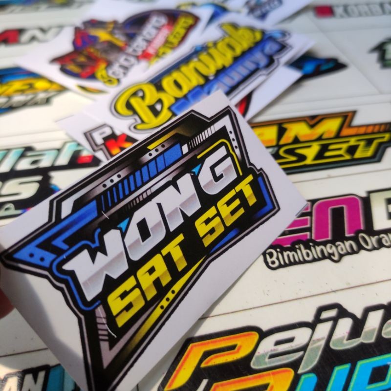 Jual Stiker wong sat set | Shopee Indonesia