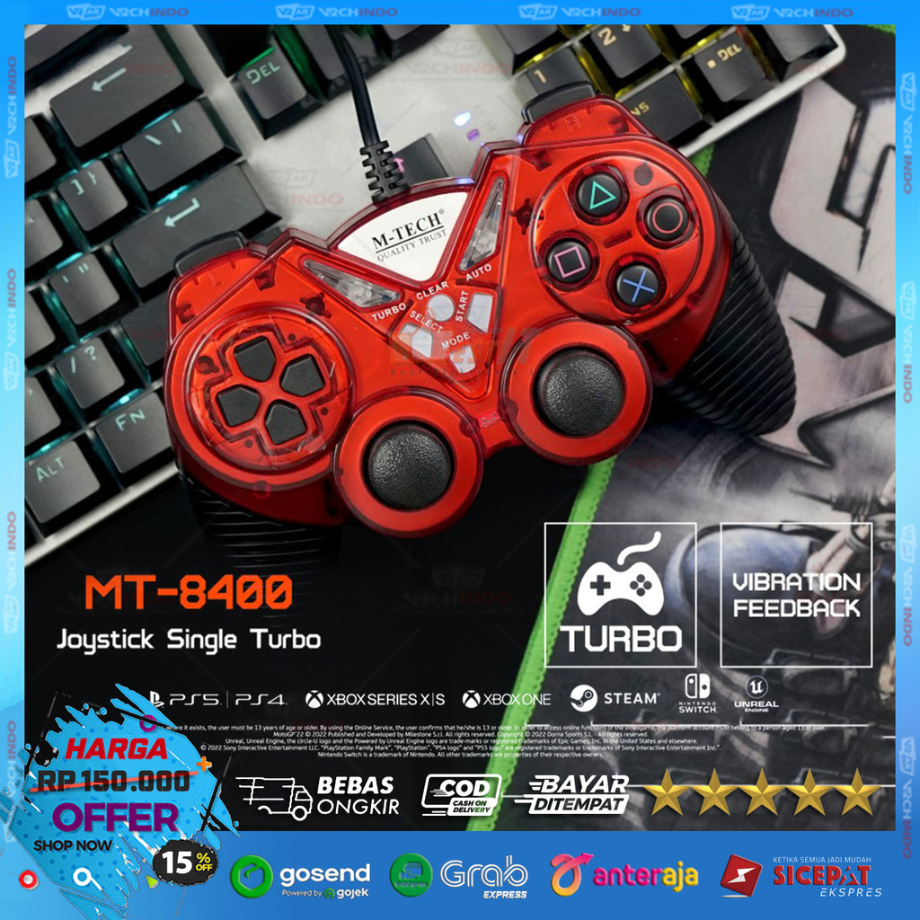 Jual Stick Gamepad Joystick M-Tech MT-8400 Stik Dekstop PC Komputer ...