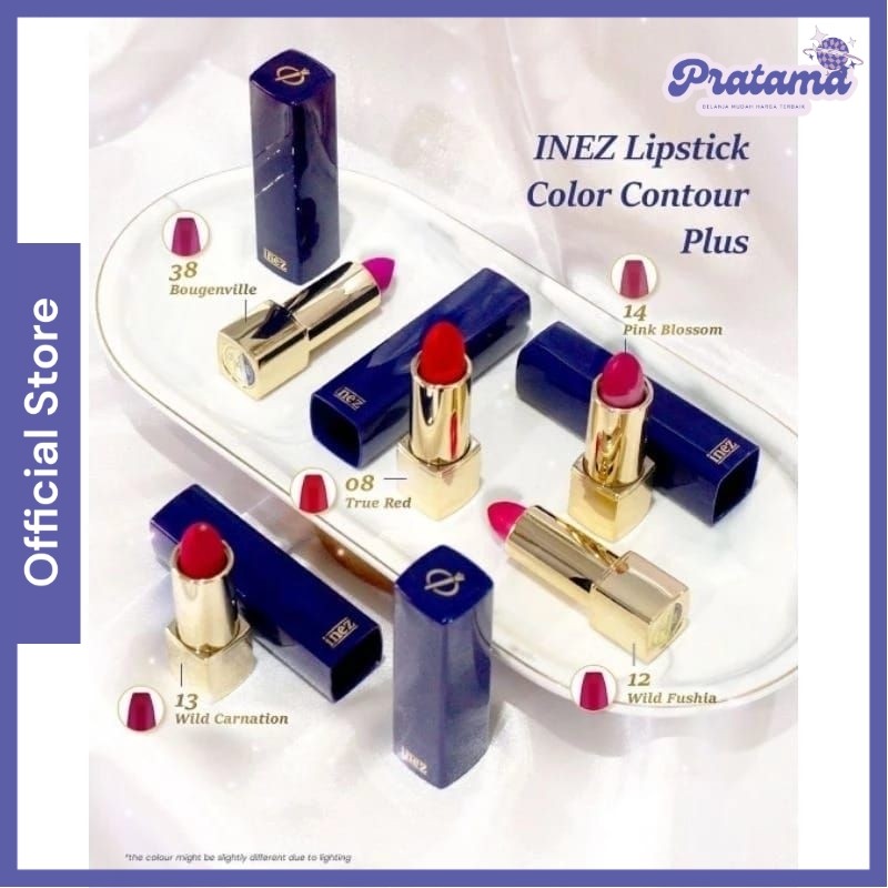 Jual INEZ Cosmetic INEZ Color Contour Plus Lipstick 4g | Shopee Indonesia