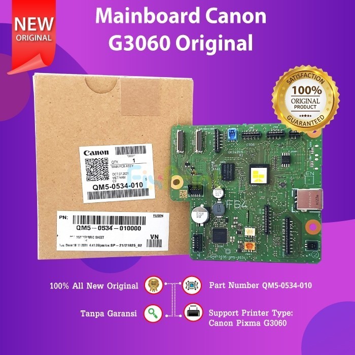 Jual FixPrint Board Canon G2020 G3020 Mainboard G3060 G1020 New ...