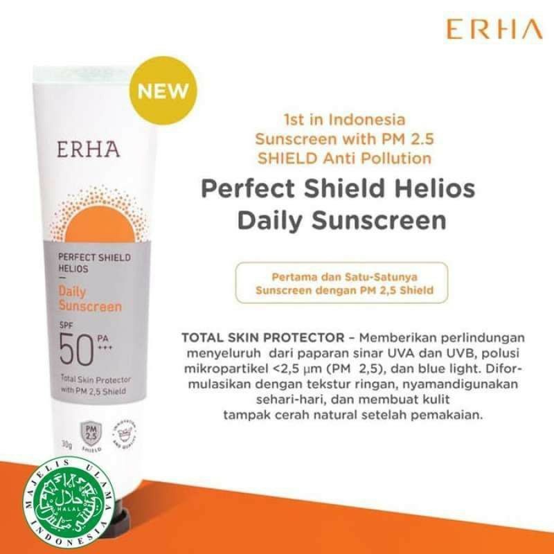 Jual ERHA sunscreen sunblock PERFECT SHIELD HELIOS SPF 50/PA ...