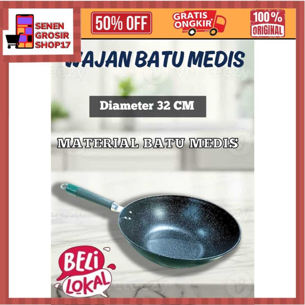 Jual SN COD PAKET COMBO 2 WAJAN (2pcs wajan batu medis anti lengket ...