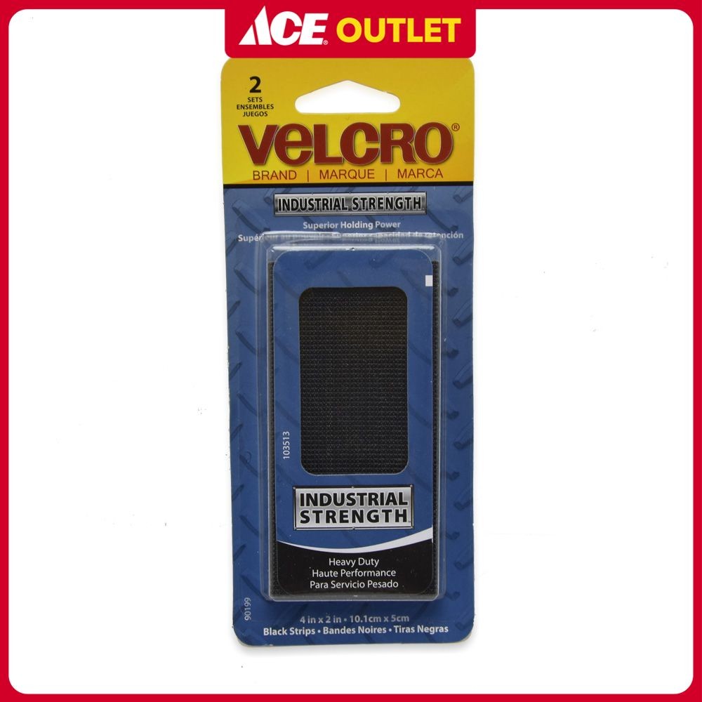 Jual Velcro Industrial Strength Tape 5X10 cm 2 Pcs - Hitam Velkro Kain ...
